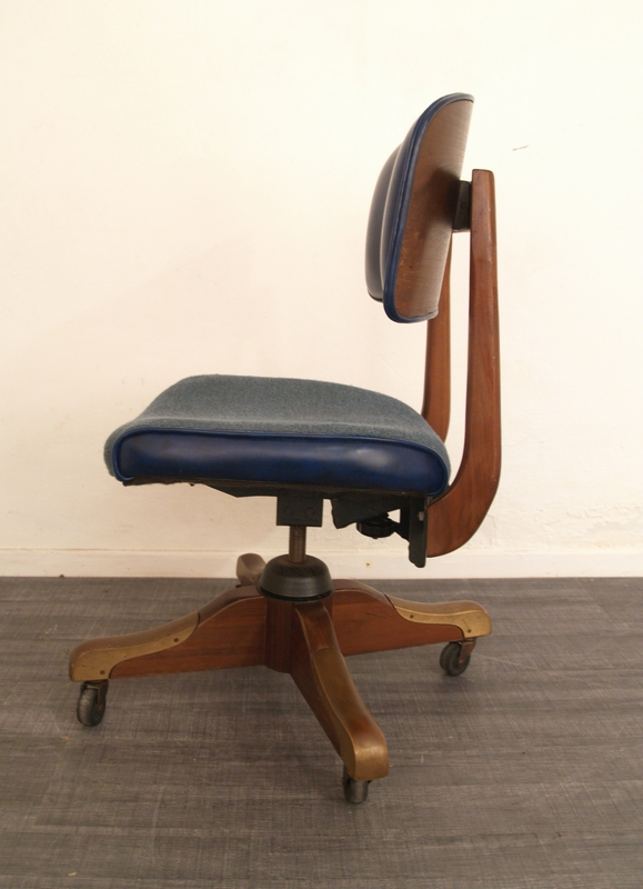 Gunlocke desk chair - industrieel design - Vintage Living Shop