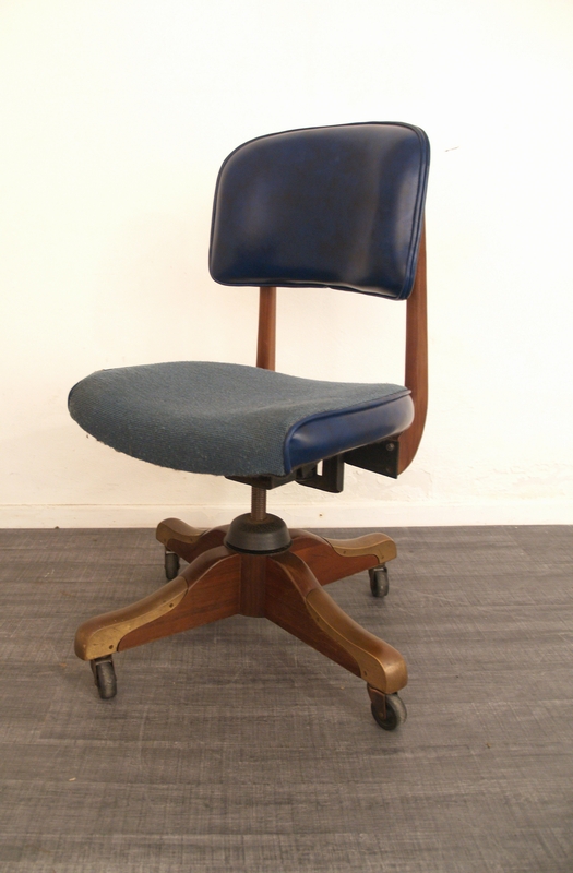 Gunlocke desk chair - industrieel design - Vintage Living Shop